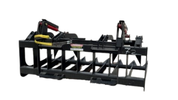 72 SS Root Grapple (Rear View) – FLECO Attachments